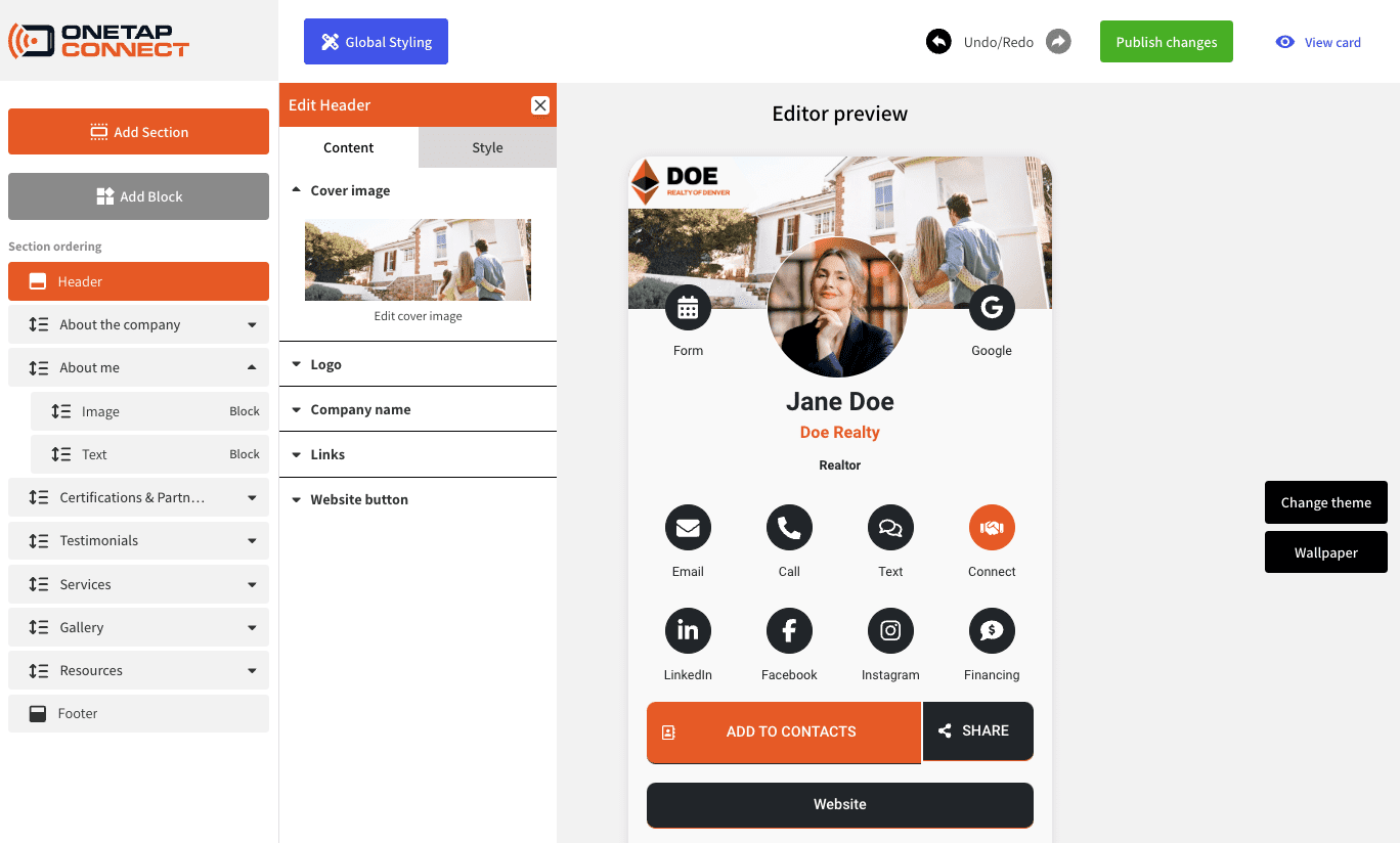 OneTapConnect | The Last Business Card You Will Ever Need!